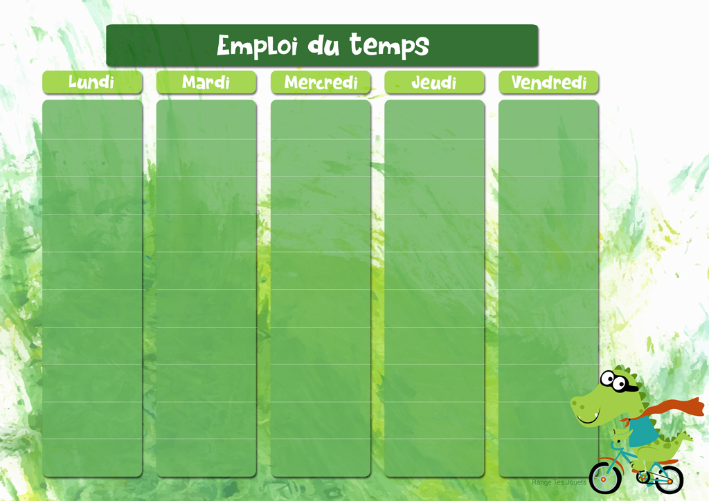 emploi-du-temps-dinosaure-printable - Range tes jouets emploi-du-temps-dinosaure-printable - Range tes jouets